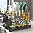 Amazon.com - IBEDMAZIE Dish Drying Rack Gold, Multifunctional Dish ...