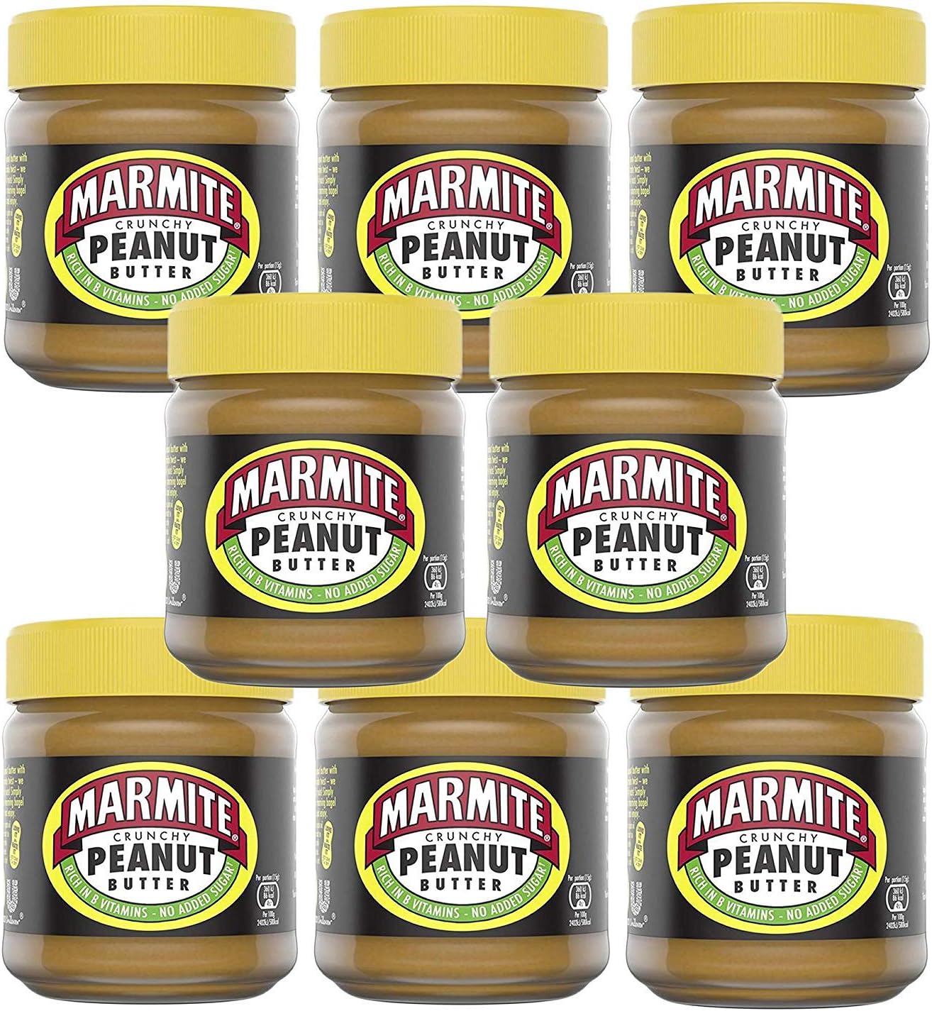 Marmite Crunchy Peanut Butter Jar Rich in Vitamin B & No Added Sugar ...