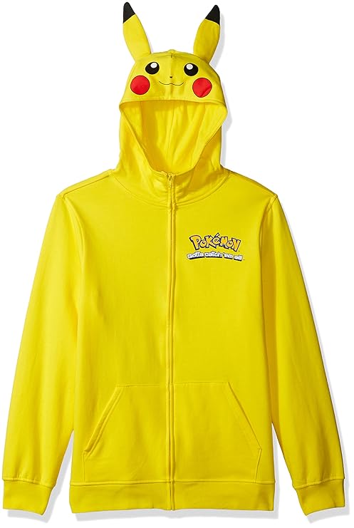 Buy Pokemon Men's Pikachu Character Zip Front Hoodie at Amazon.in