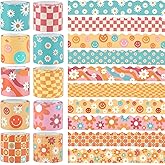 Amazon.com: Whaline 32.8ft Pastel Flower Bulletin Board Borders Retro ...