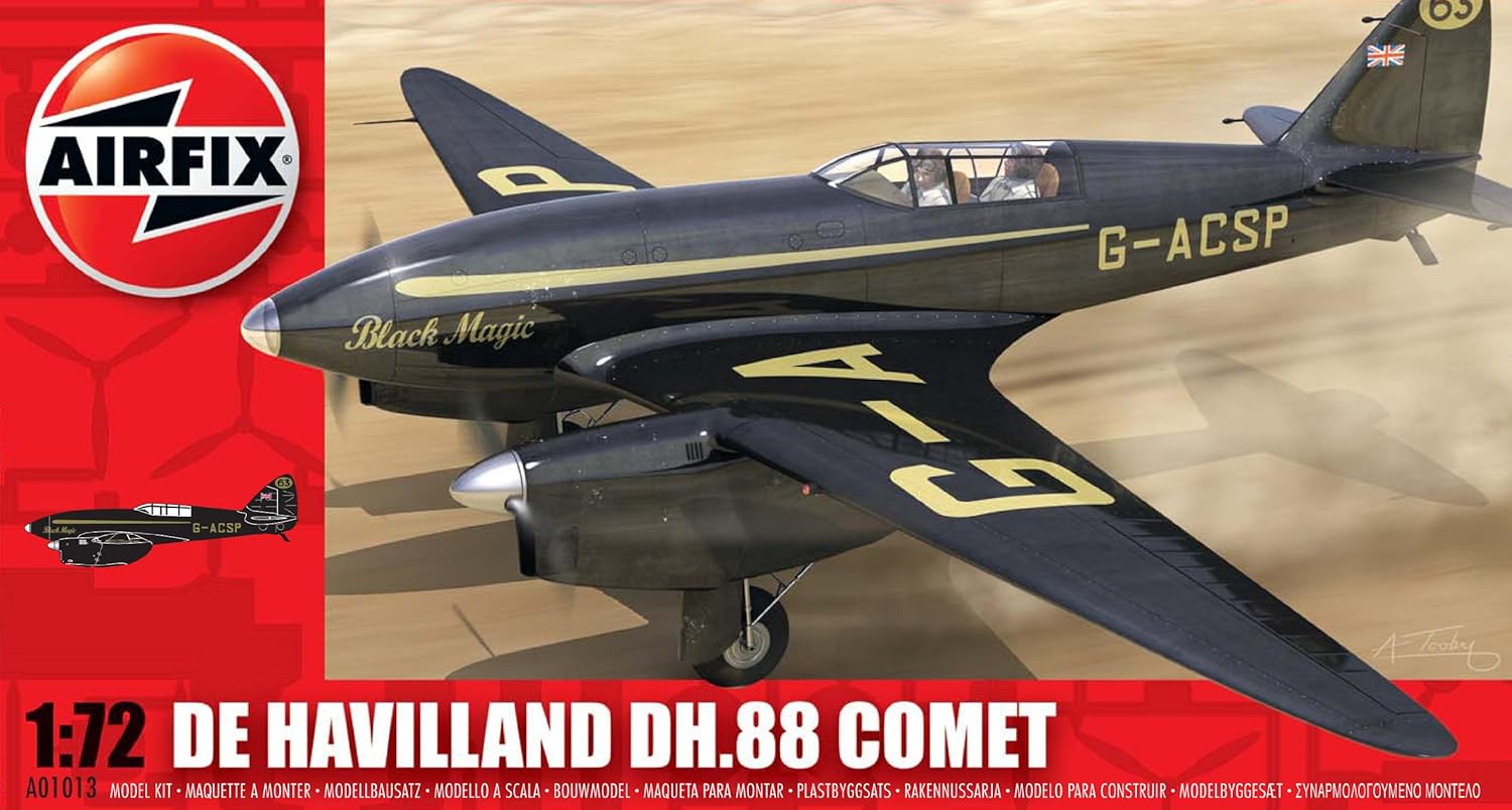 Airfix A01013 De Havilland DH.88 Comet Racer 1:72 Scale Series 1 ...