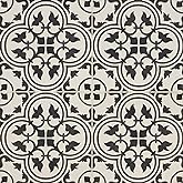 12x12 Flora Gray White Encaustic Ceramic Tile (10 Piece 10Sf Pack ...