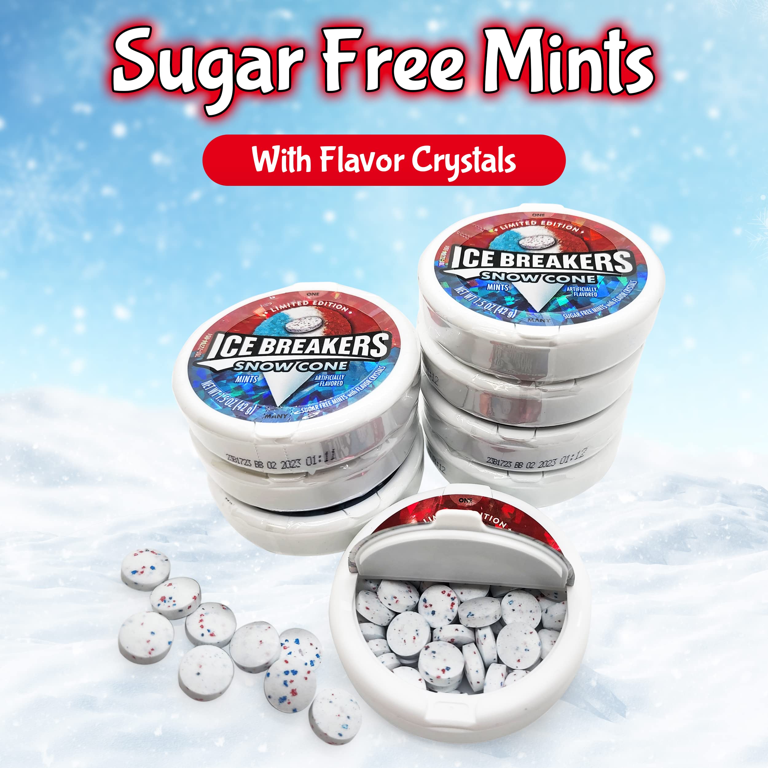 Mua ICE BREAKERS Snow Cone Flavored - Sugar Free (8 Count) Ice Breaker ...