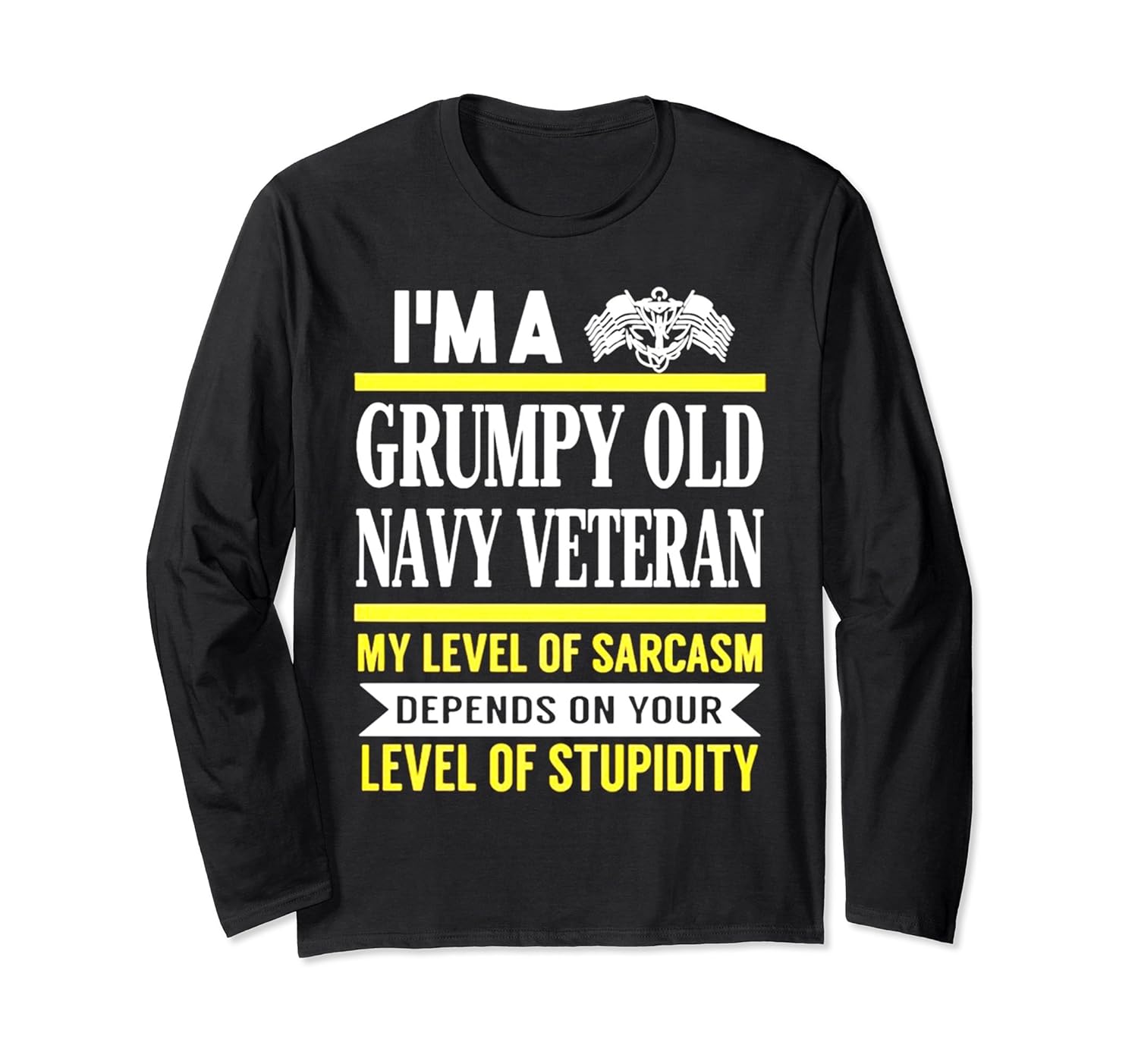 I’m a Grumpy Old Navy Veteran Long Sleeve T Shirt-4LVS – 4loveshirt