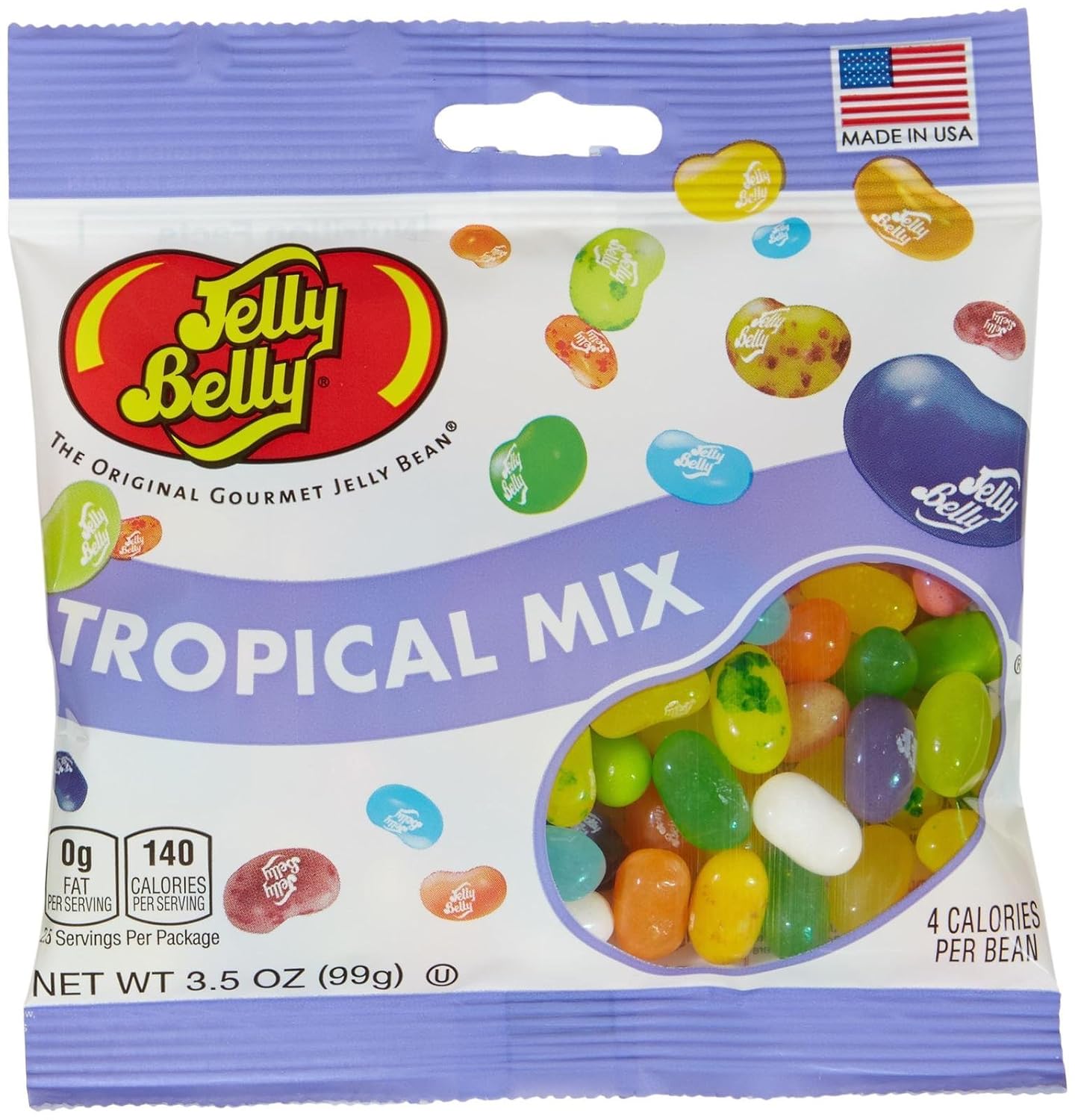 Amazon.com : Jelly Belly Assorted Beans - Tropical Mix - 3.5 oz. - 12 ...