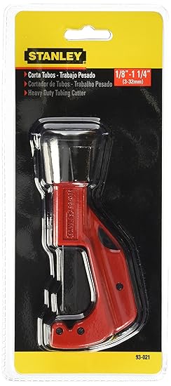 STANLEY 93-021-22 Tubing Cutter H/d -3mm-1/8 to 28mm 1 1/4" Cutting ...