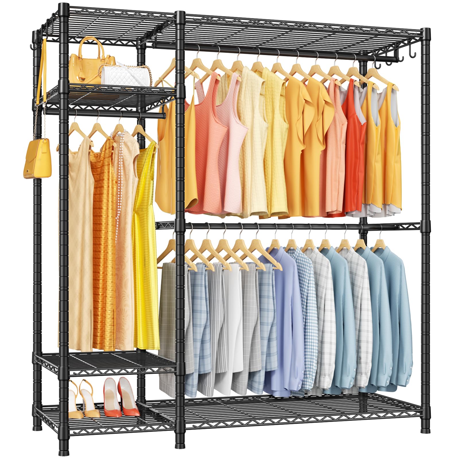 Mua F7 Garment Rack Heavy Duty Clothes Rack, Clothing Racks for Hanging ...