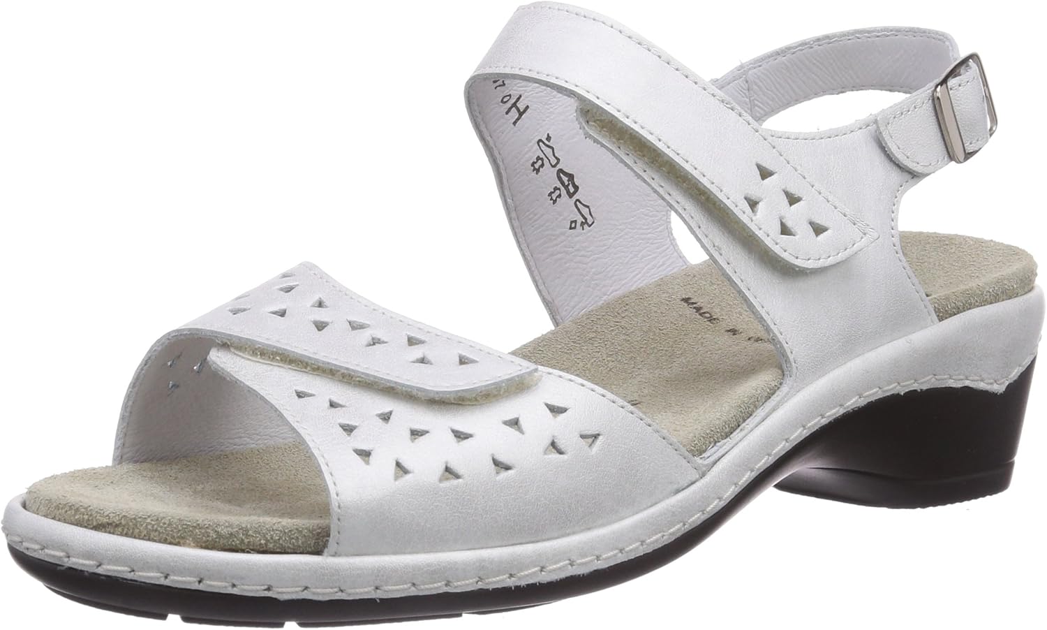 Semler Women's Heidi Open Toe Sandals, White (011 Offwhite), 6 UK ...