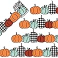 Amazon.com: Whaline 32.8ft Fall Bulletin Board Borders Red Orange Plaid ...