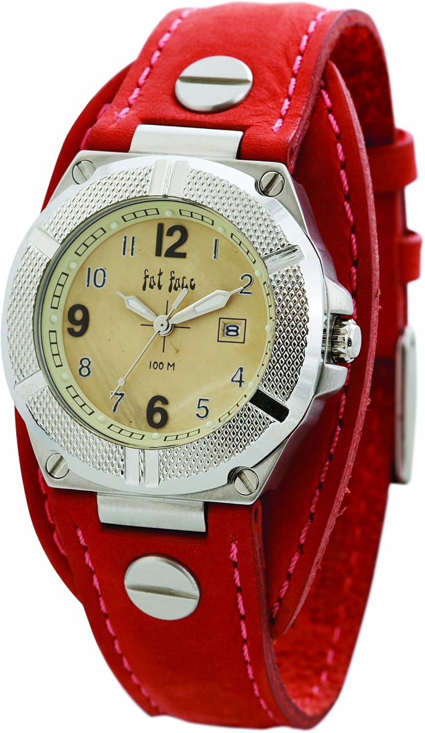 Fat Face Ladies brown leather cuff watch: Fat Face: Amazon.co.uk: Watches