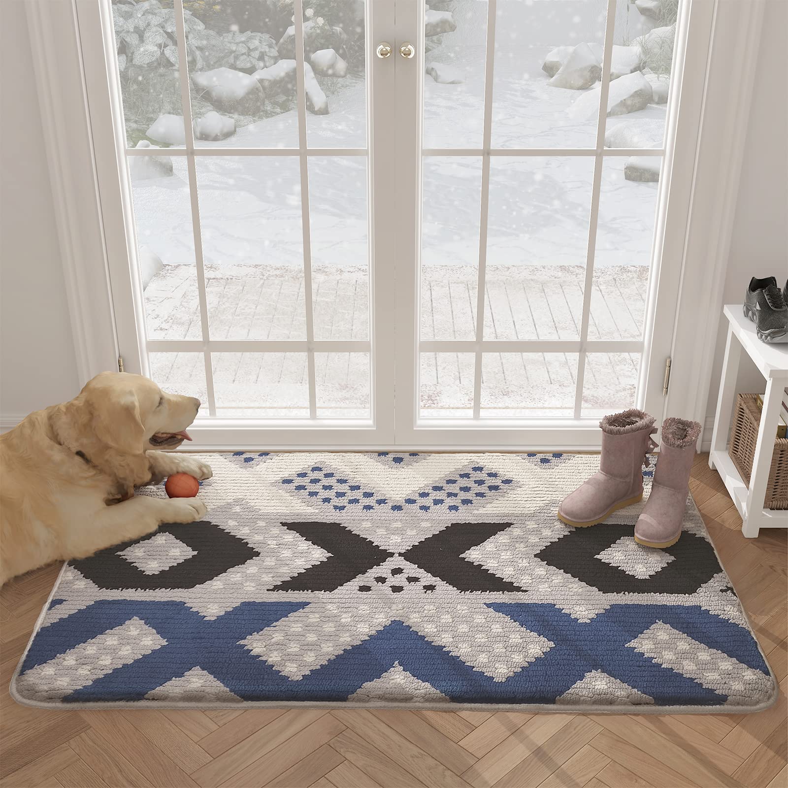Color&Geometry Door Mats Indoor, 24"x36" Front Door Rugs for Entryway ...