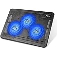 Amazon.com: havit HV-F2056 15.6"-17" Laptop Cooler Cooling Pad - Slim Portable USB Powered (3 ...