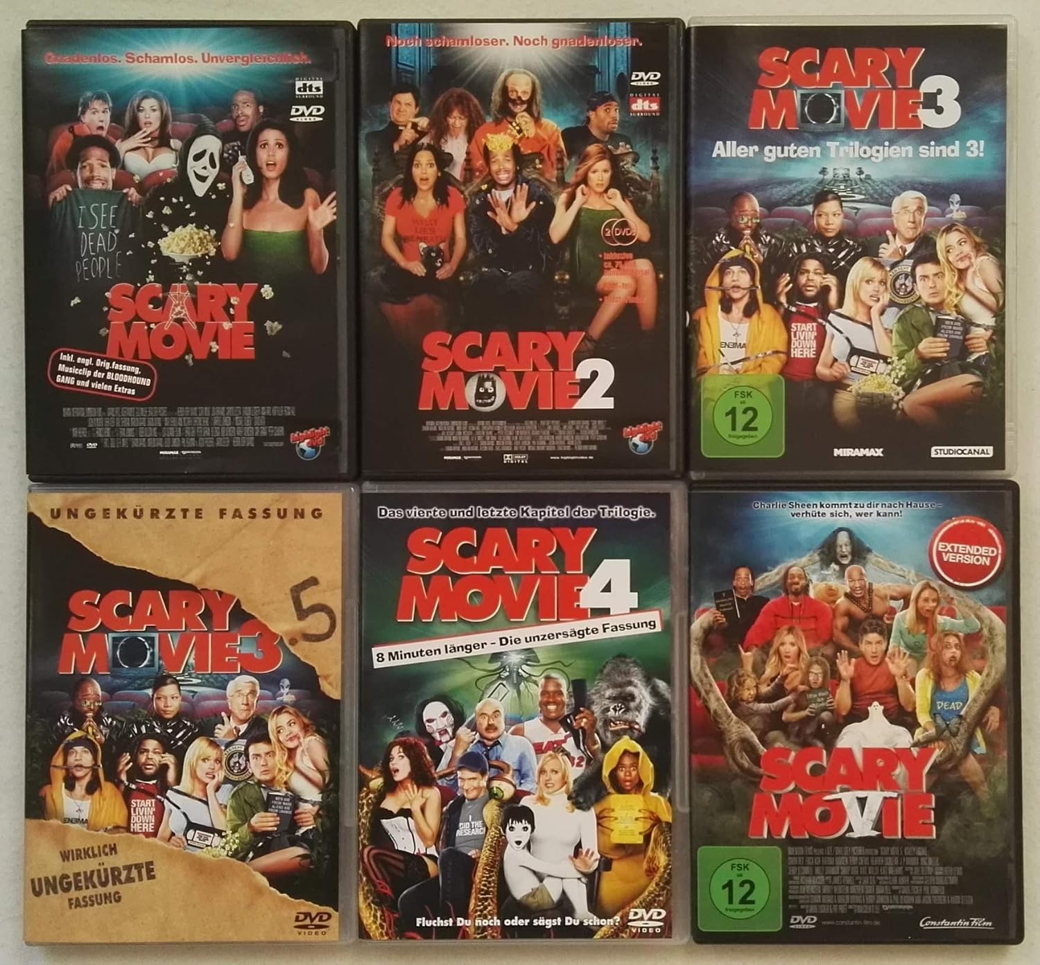 Scary Movie Collection 1 - 5 + Scary Movie 3.5 | + Bonus DVD Laurel ...