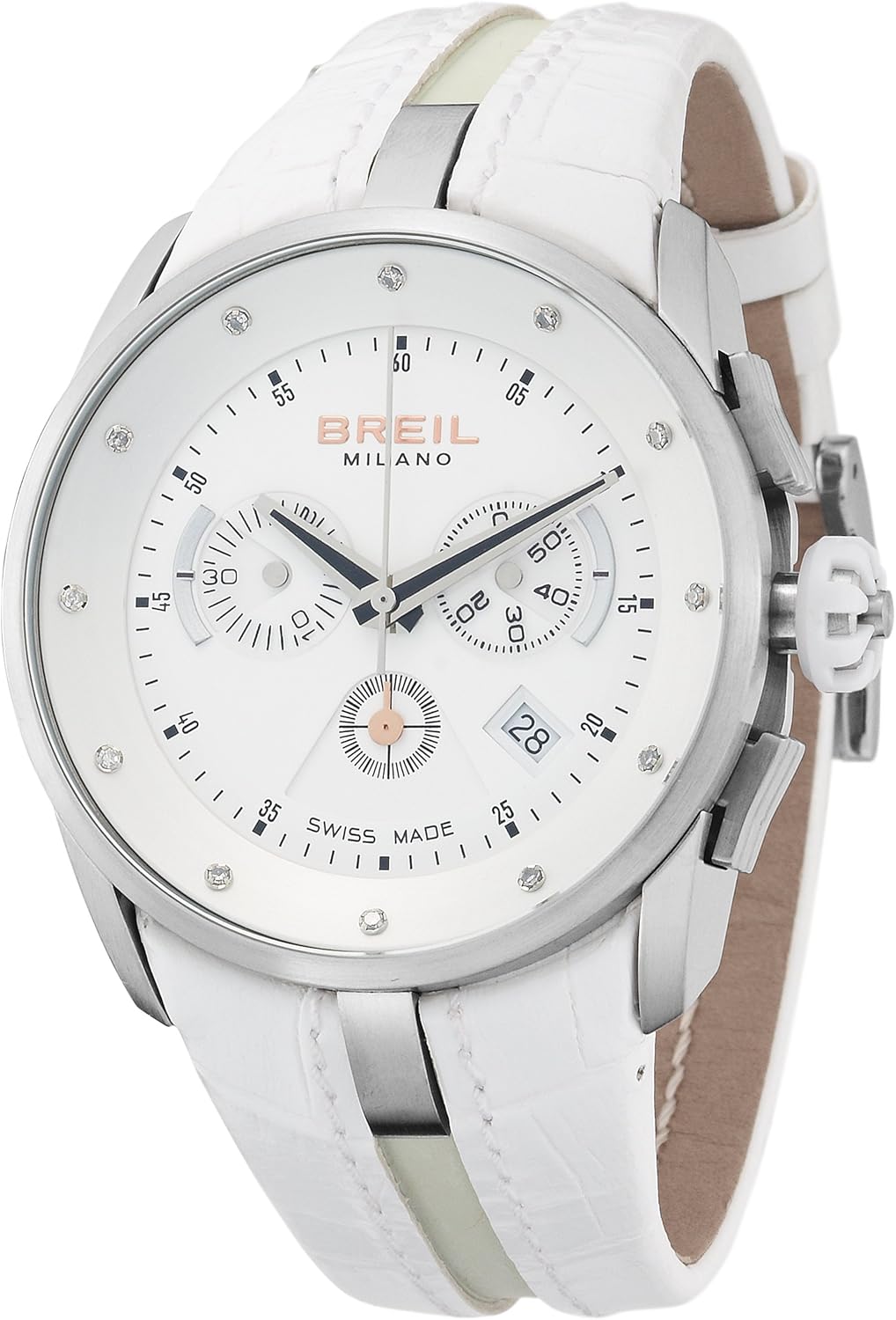 Breil BW0429 Ladies Milano Chronograph Diamond Set Swiss Watch: Amazon ...