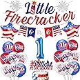 Amazon.com: Little Firecracker Birthday Party Decorations 4th of July ...