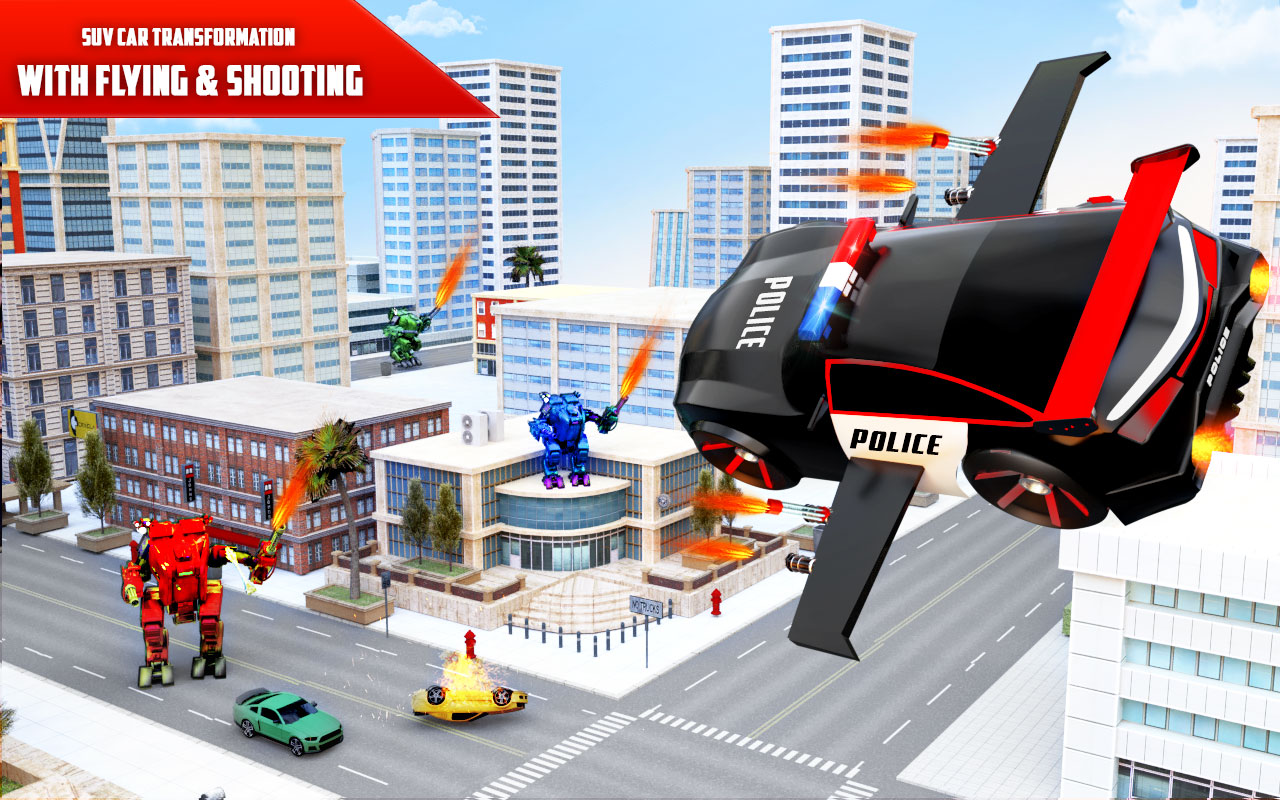 Amazon.com: Flying Police SUV Car Transform Robot Games: Appstore for ...