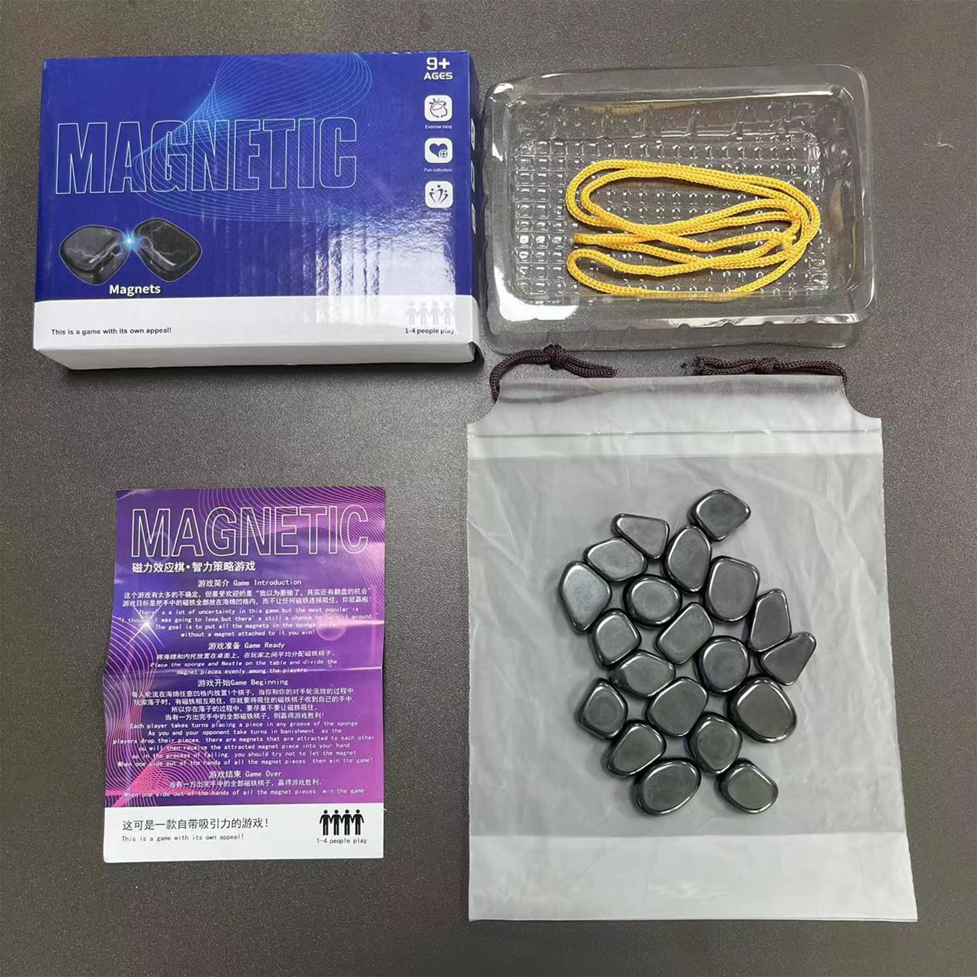 2024 New Magnetic Game with String Set, Magnetic Chess Game for Kids ...