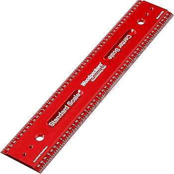 12" STAINLESS STEEL CENTER FINDER RULER By Peachtree Woodworking ...