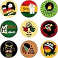 Amazon.com: Black History Month Round Stickers Party Supplies African ...