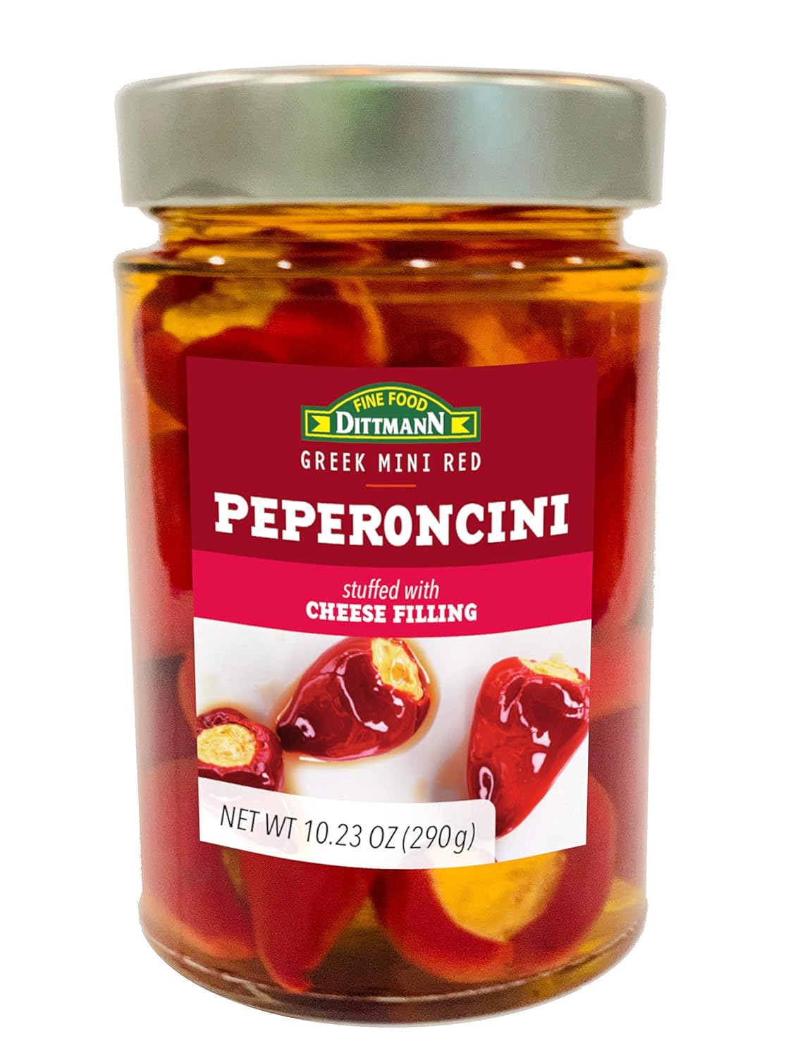 Greek Red Peperoncini Peppers Stuffed with Cream Cheese 10.23oz: Amazon ...