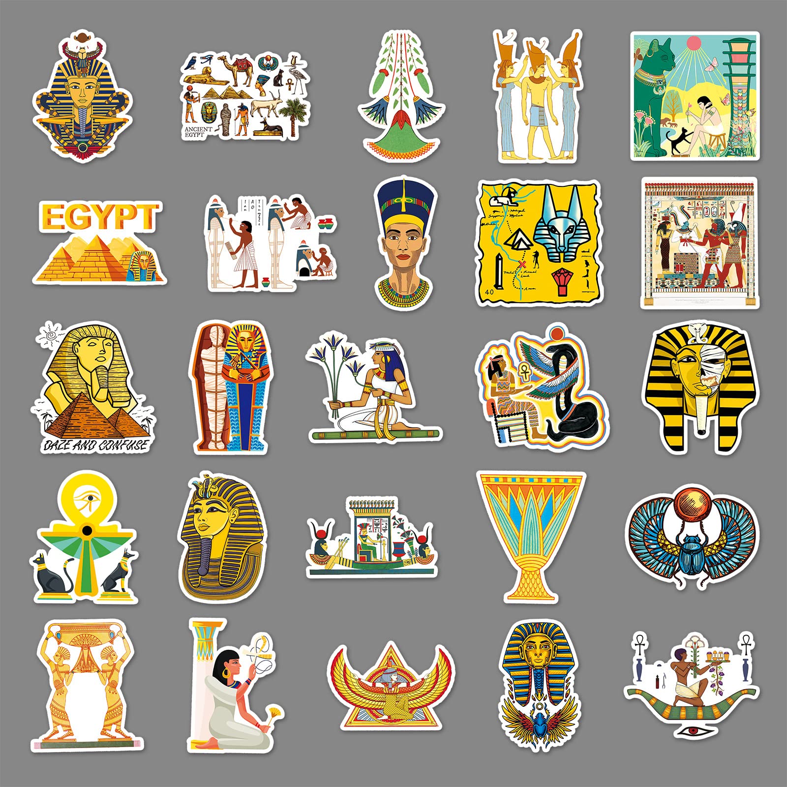 Mua 50 Pcs Ancient Egypt Stickers Waterproof Aesthetic Lost ...