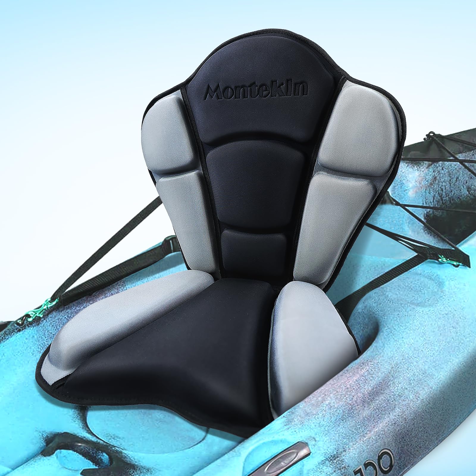 Montekin Thickened Kayak Seat with Back Support, Sit On Top Cushioned ...