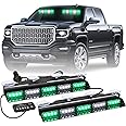 Amazon.com: XRIDONSEN 2x 17 inch Green White Emergency Lights for ...