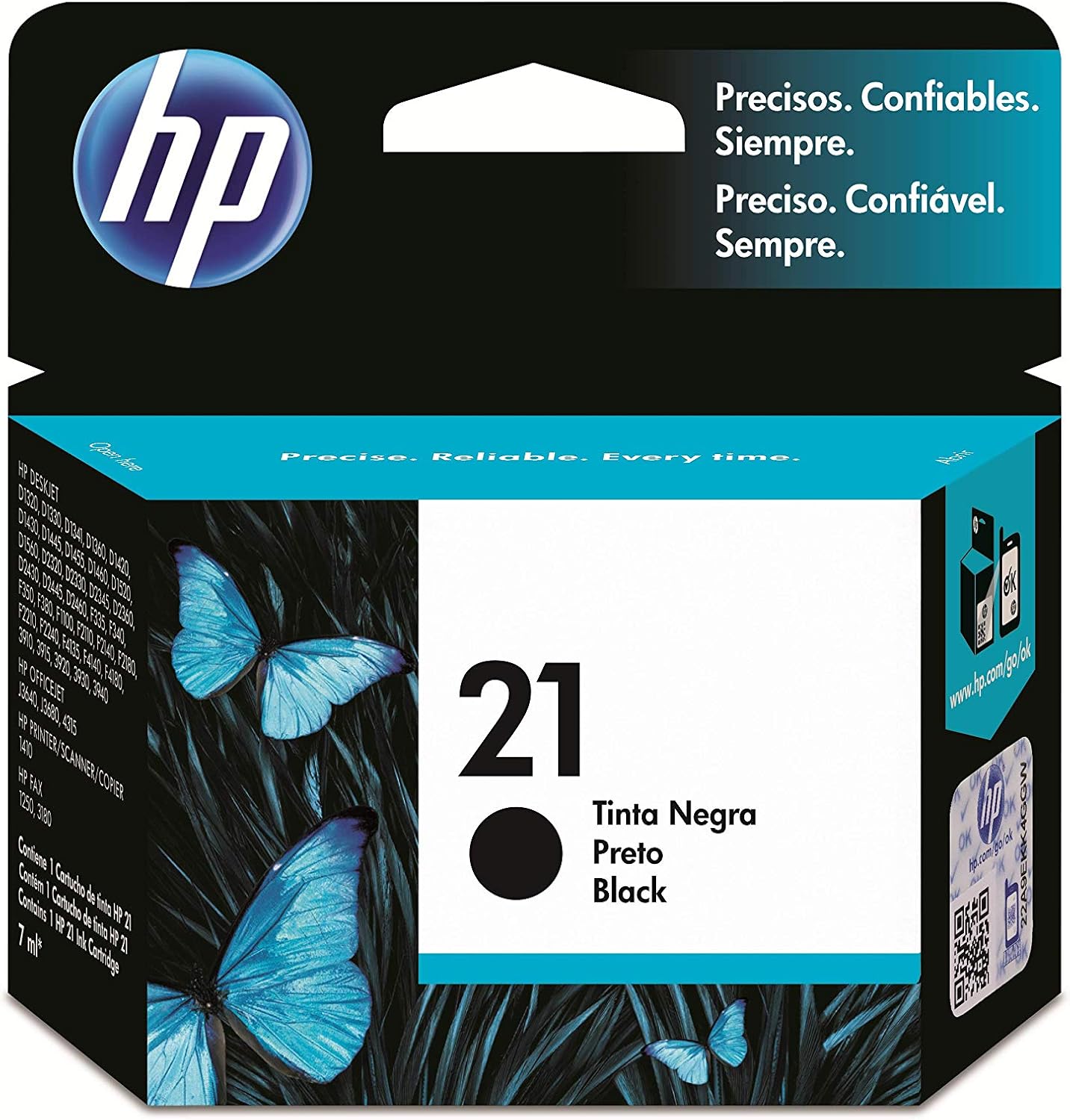 HP 21 C9351AE - Cartucho Original de Tinta Negro, compatible con ...