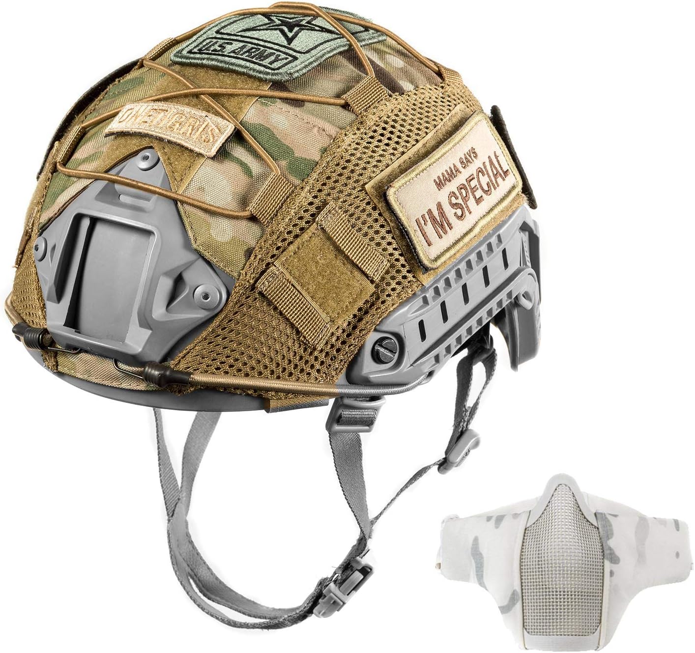 Amazon.com : OneTigris Multicam Helmet Cover - No Helmet (Helmet Cover ...