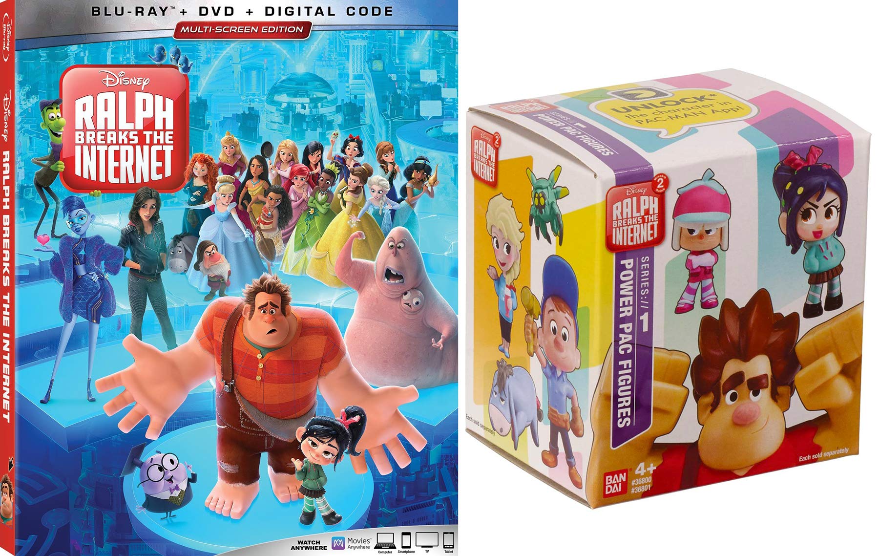 Power Pac Disney Animated Ralph Breaks The Internet Blu Ray ...