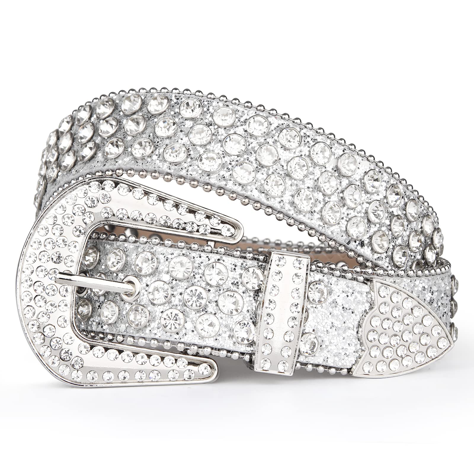 UnFader Womens Men Rhinestone Western Belts Bling Cowgirl Designer ...