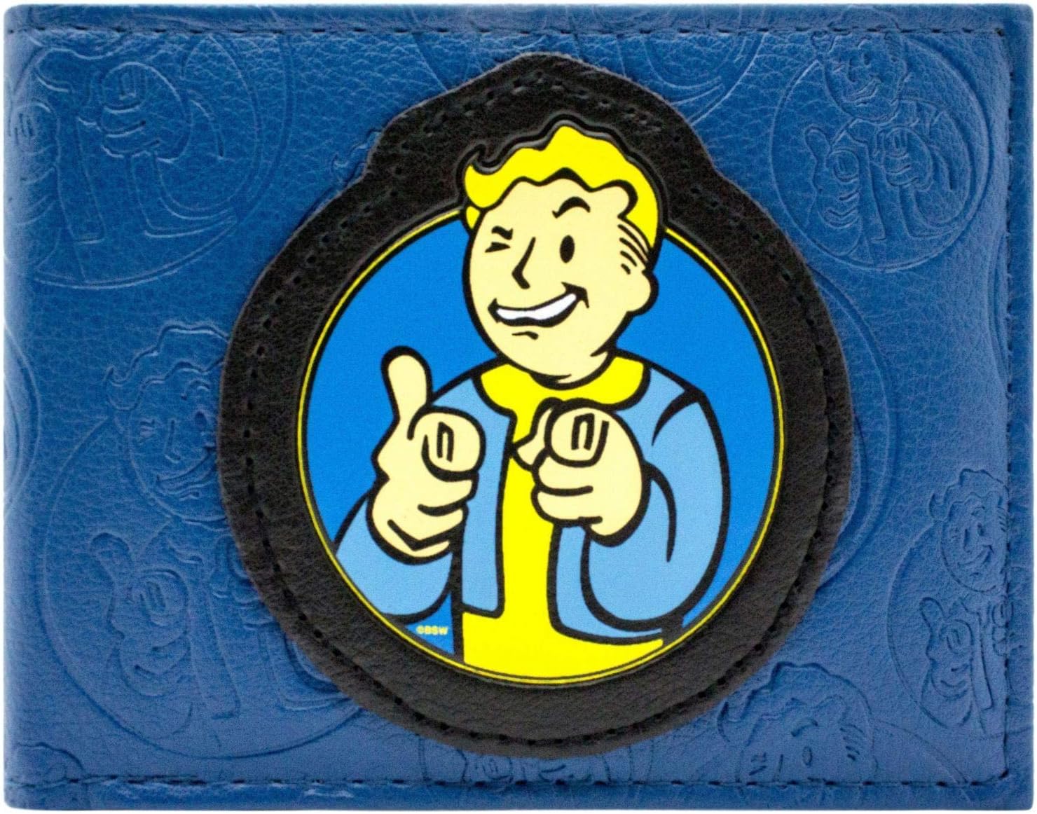 Bethesda Fallout 4 Vault Boy Blue ID & Card Bi-Fold Wallet – BigaMart