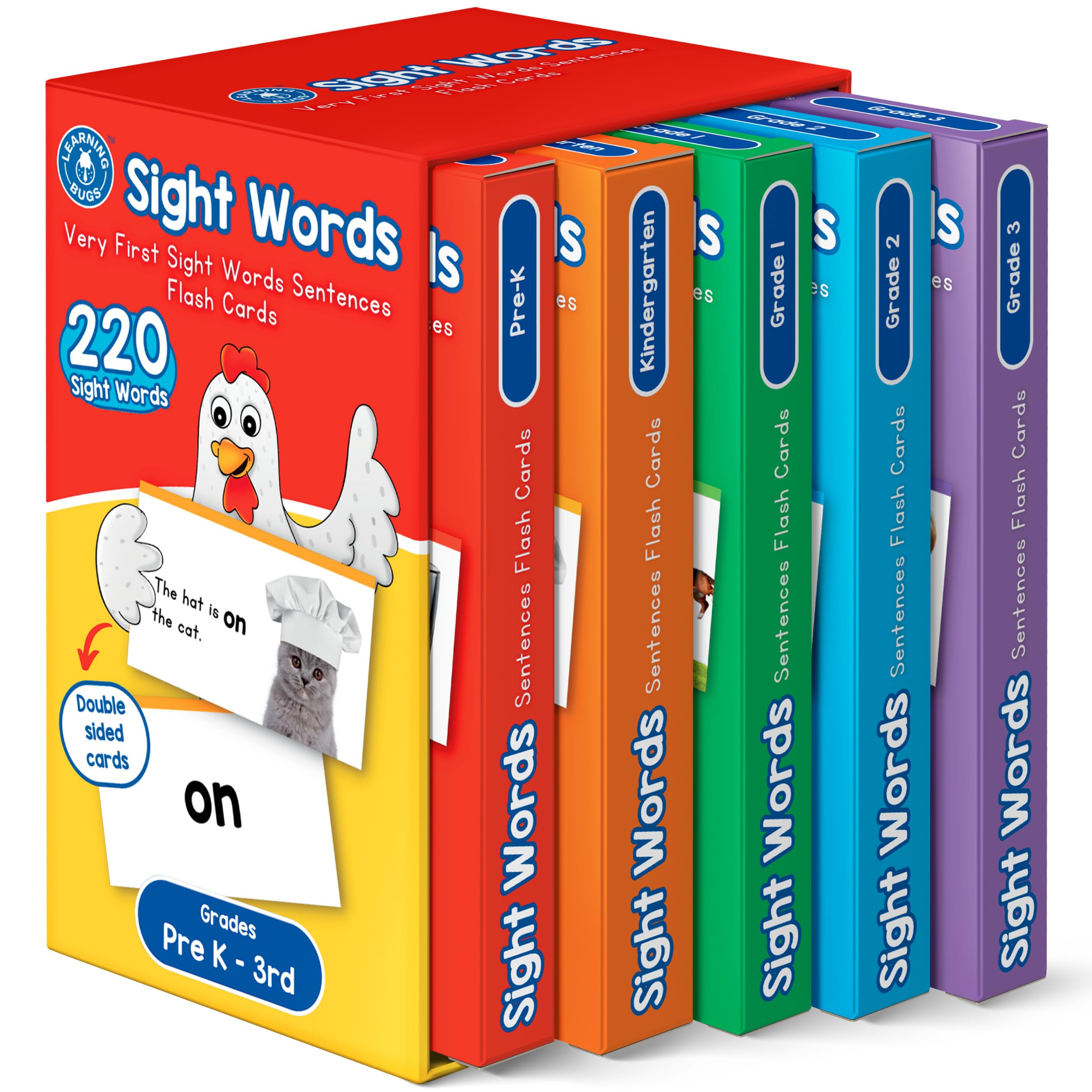 Mua LEARNING BUGS 220 Very First Sight Words Sentences Flash Cards ...