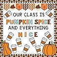 Amazon.com: JarThenaAMCS 72Pcs Fall Pumpkin Coffee Cup Bulletin Board ...
