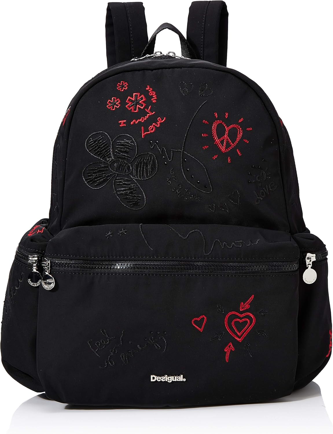 Desigual Damen Backpack Dejavu Oss modischer Rucksack, Schwarz (Negro ...