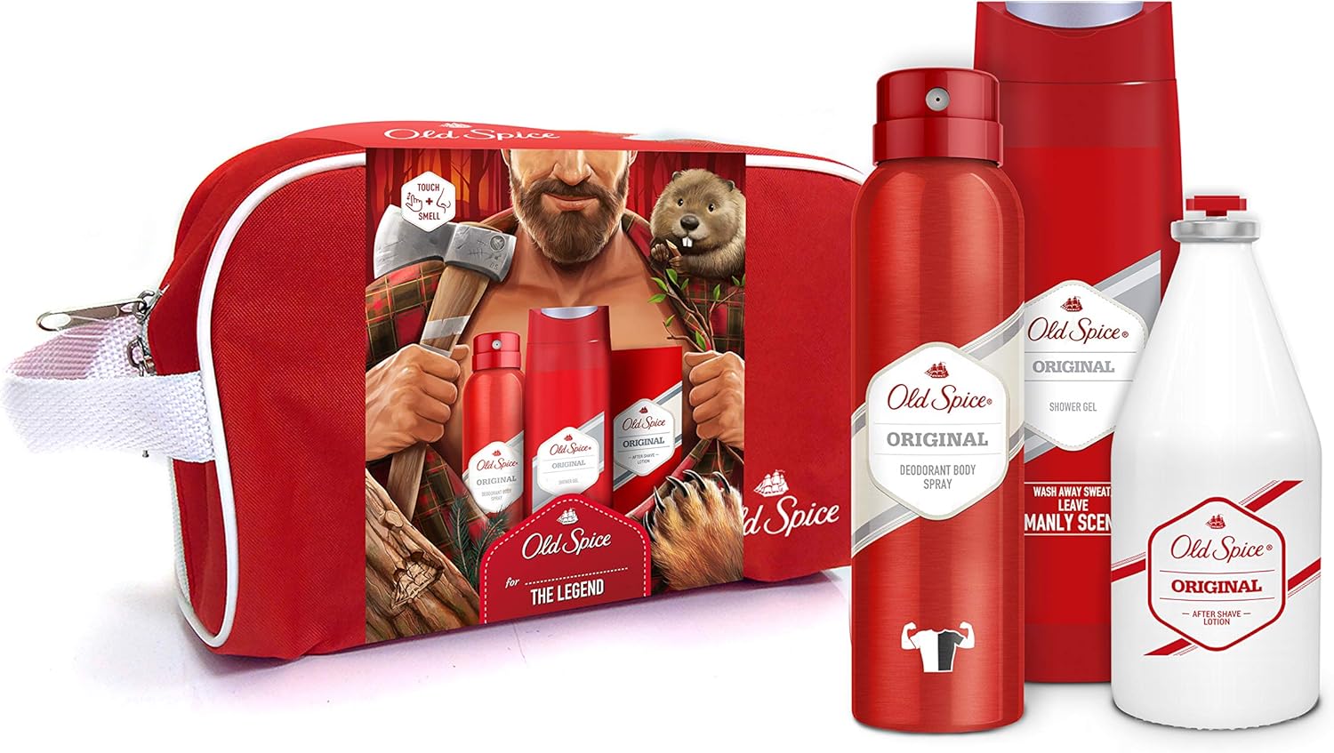 Old Spice Original Gift Set For Men - Travel Wash Bag: Amazon.co.uk: Beauty