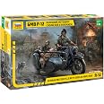 Amazon.com: Zvezda German Motorcycle BMW R12 with Sidecar & Crew ...