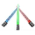 Amazon.com: ChopSabers Lightsaber Led Light Up Chopsticks (3 Pairs, Red ...