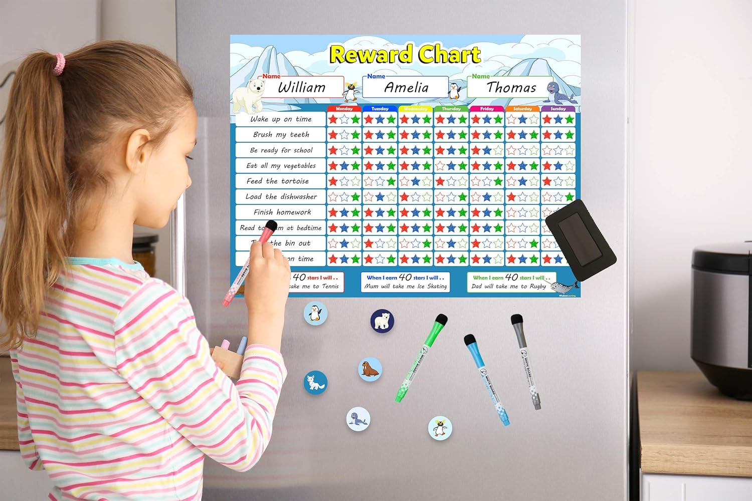 Wisdom Learning Arctic Reward Magnetic Star Chart School Potty ...