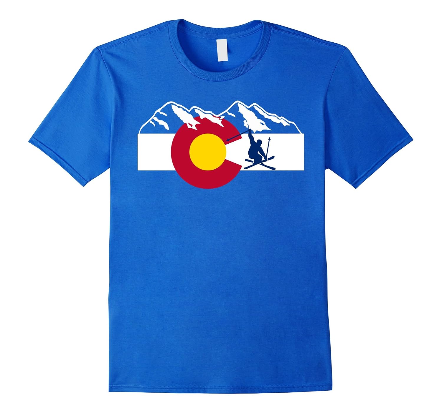 Colorado Ski Jump Shirt, Colorado Rocky Mountain Flag Shirts-4LVS ...