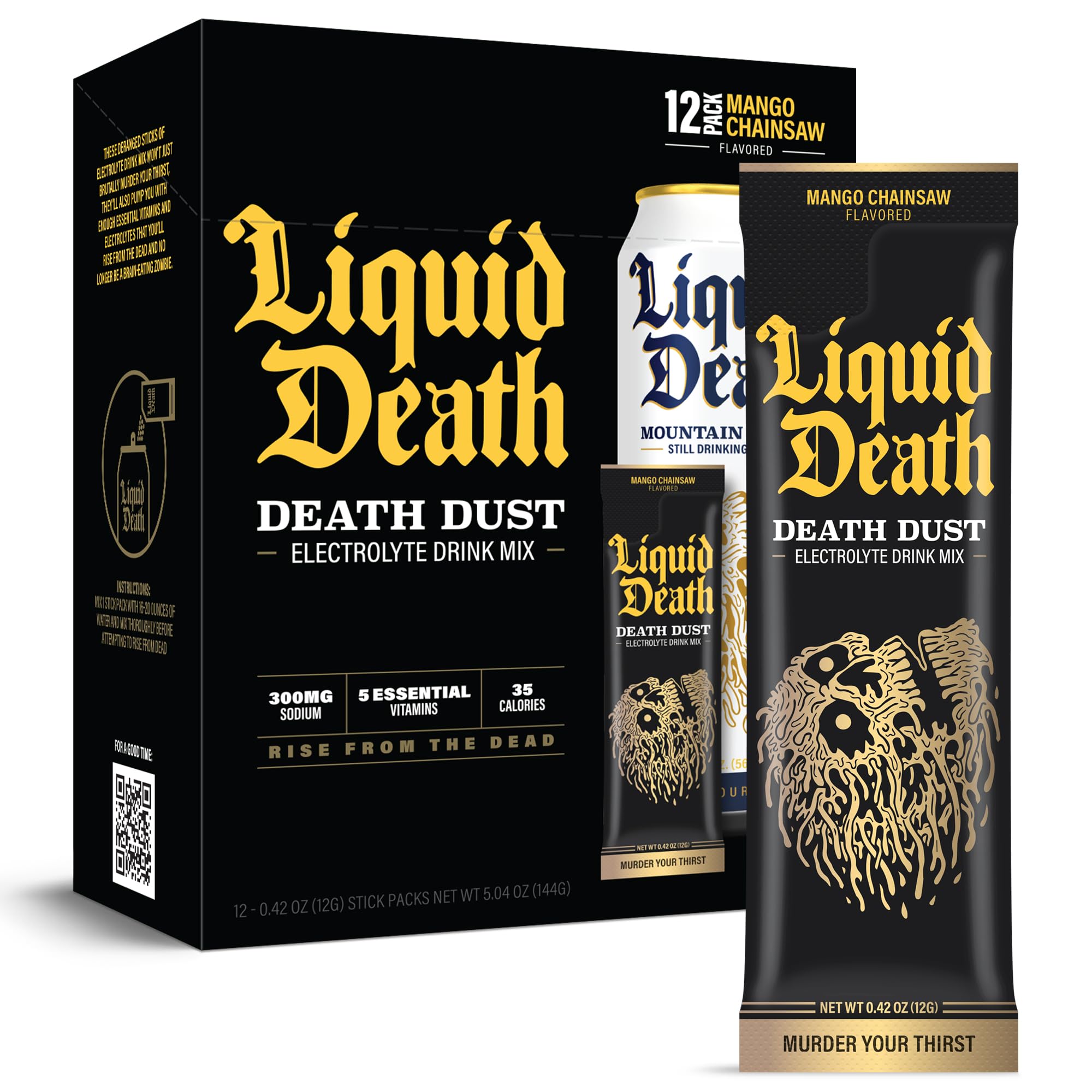 EXP: 03/13/2026 - Liquid Death Electrolyte Death Dust - Mango Flavored ...