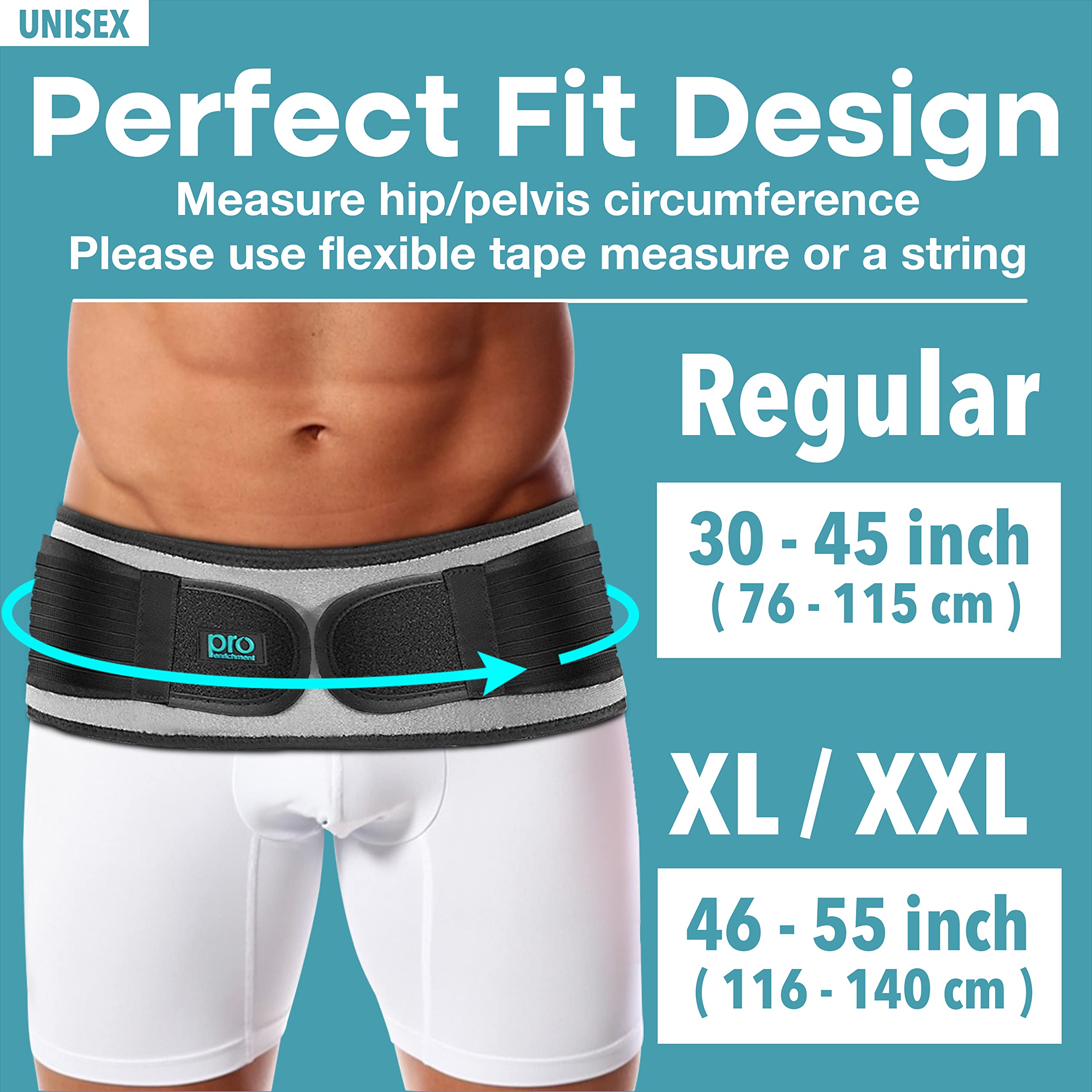 Mua Sacroiliac SI Joint Hip Belt - Lower Back Support Brace for Men and ...