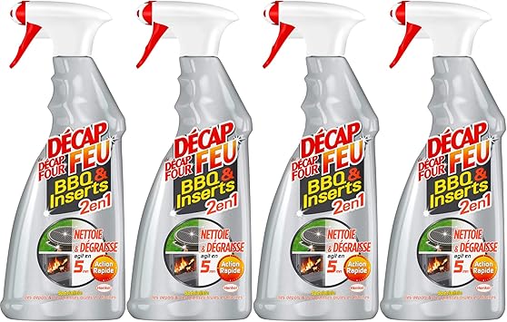 Décap'Feu Spray 2 en1 Nettoyant BBQ & Inserts 750 ml - Lot de 4: Amazon ...