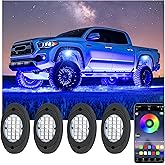 Amazon.com: 6 Pods RGB LED Rock Lights for UTV ATV Golf Cart Truck RZR Offroad Pickup SUV ...