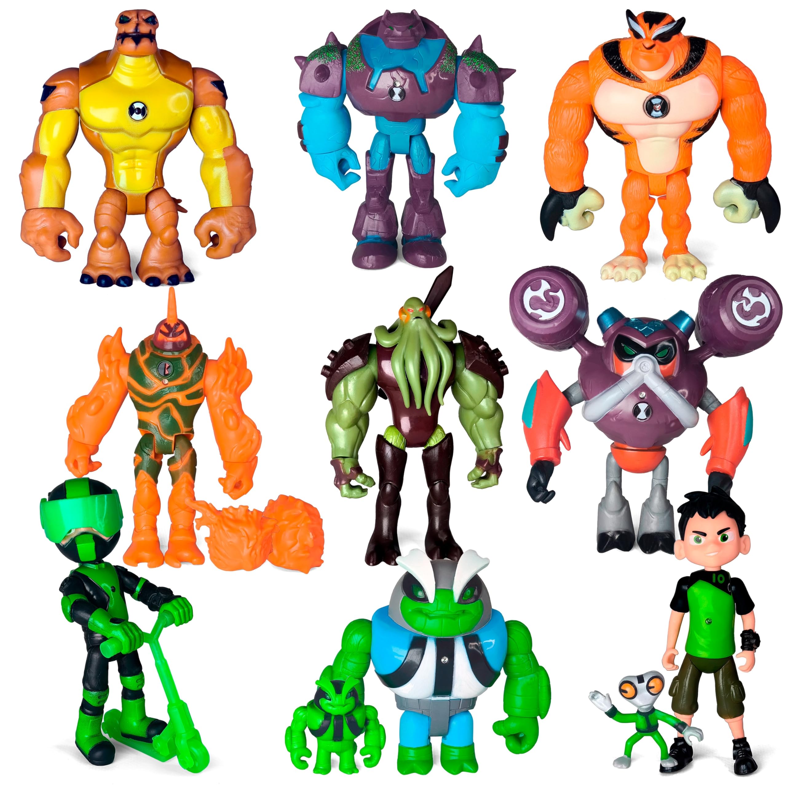 Mua Figures Based on Ben 10 Action Figures - Set of 11 Toys [Grey ...