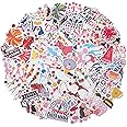 Amazon.com: 100 Pack Cheerleading Stickers, Cheerleading Cheerleader ...