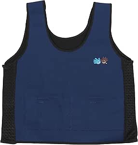 Amazon.com: Fun and Function - Blue Weighted Compression Vest for Kids ...