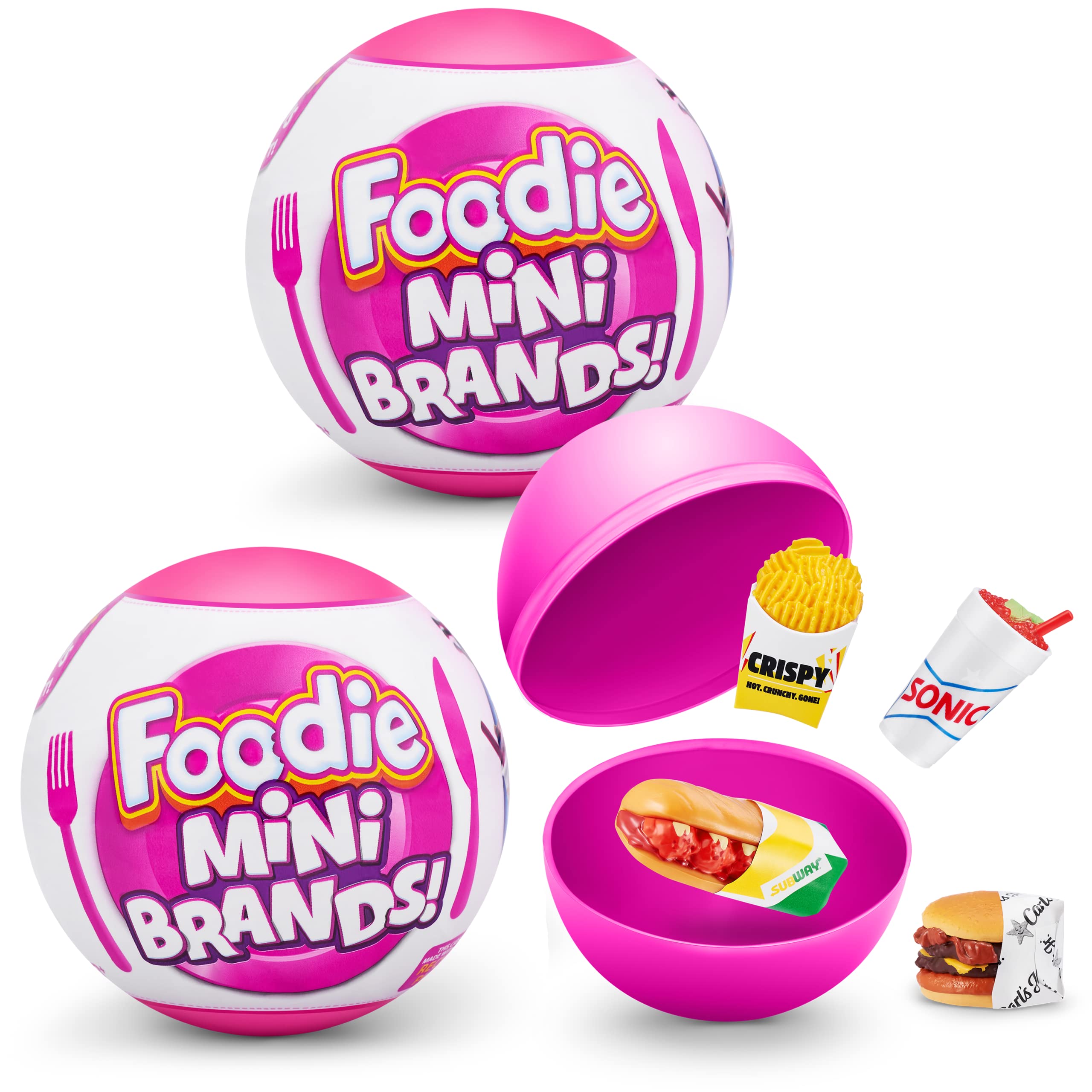 Mua Foodie Mini Brands (2 Pack) by ZURU, Mystery Capsule Real Miniature ...