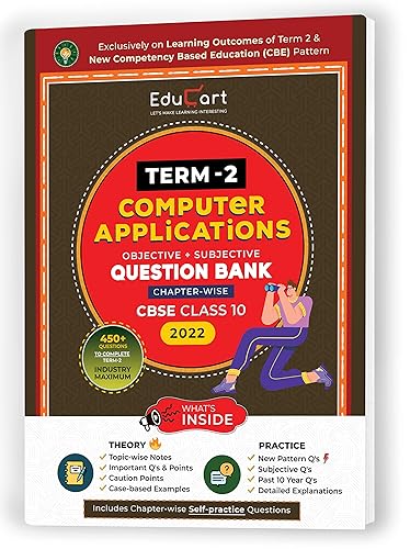 Educart Term II CBSE Class 10 Computer Application Questions Bank in ...
