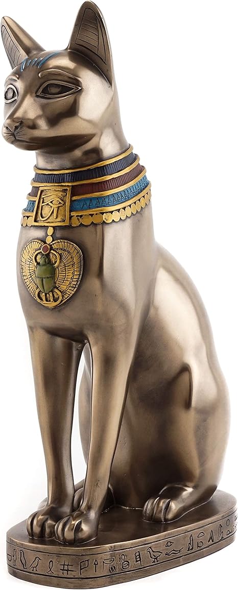 Private Label Ancient Egyptian Cat God Bastet Statue Bast Diety: Amazon ...